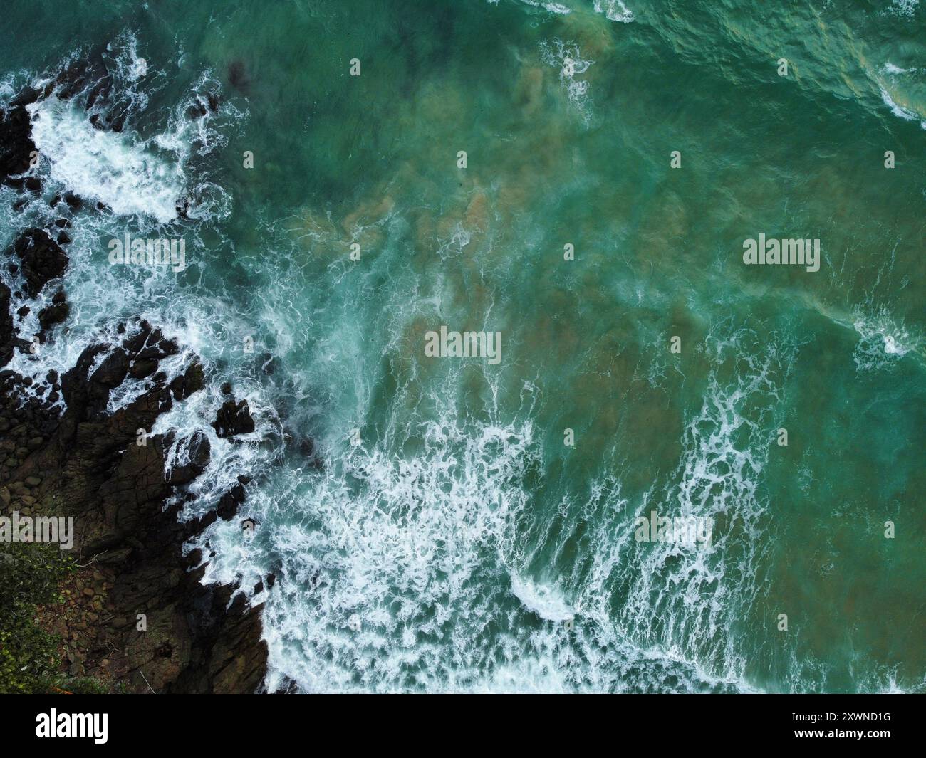 Sand rocks sea during rainy hi-res stock photography and images - Alamy