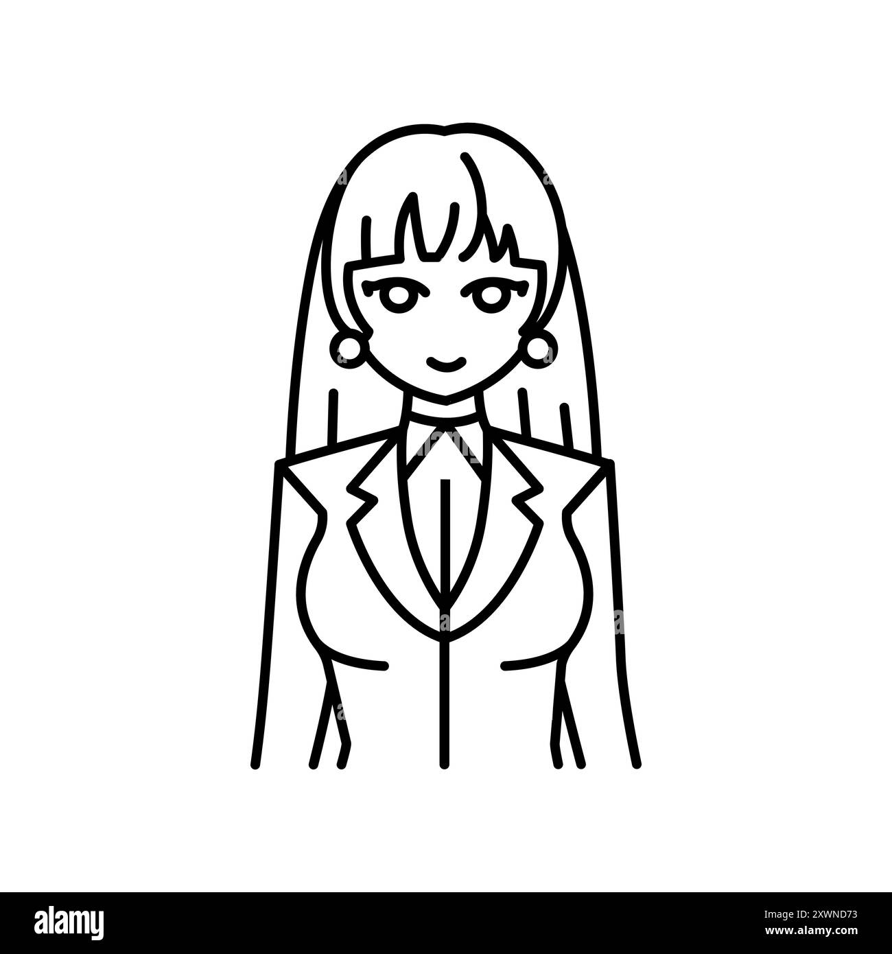 Japanese anime cartoon character Black and White Stock Photos & Images ...