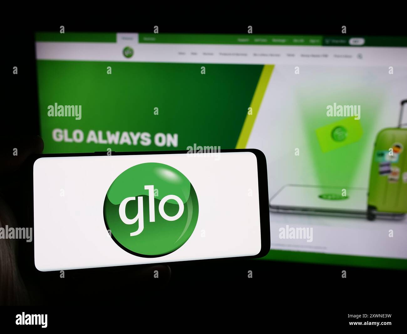 Glo logo hi-res stock photography and images - Alamy