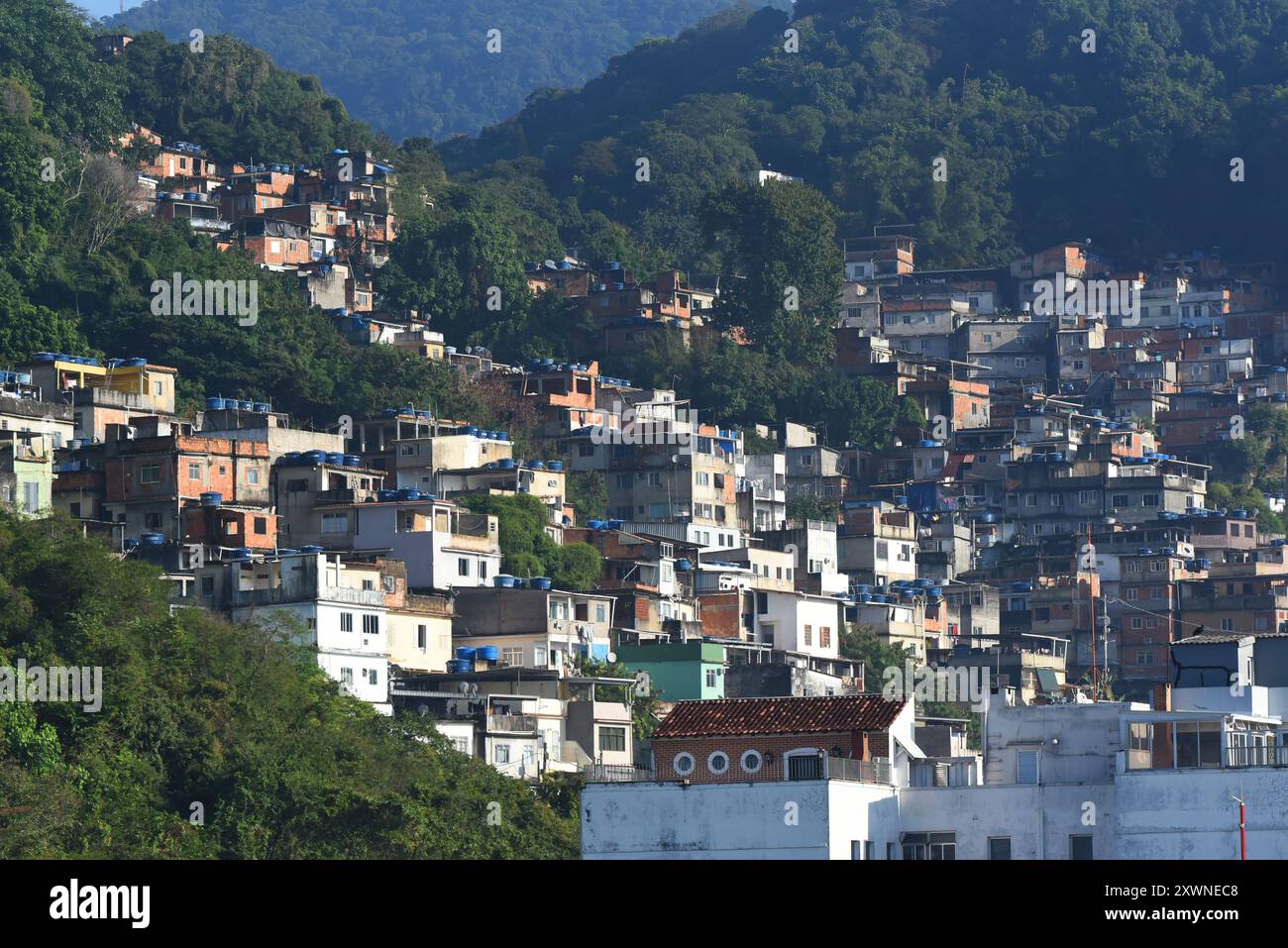 View of favela in Rio de Janeiro Stock Photo - Alamy