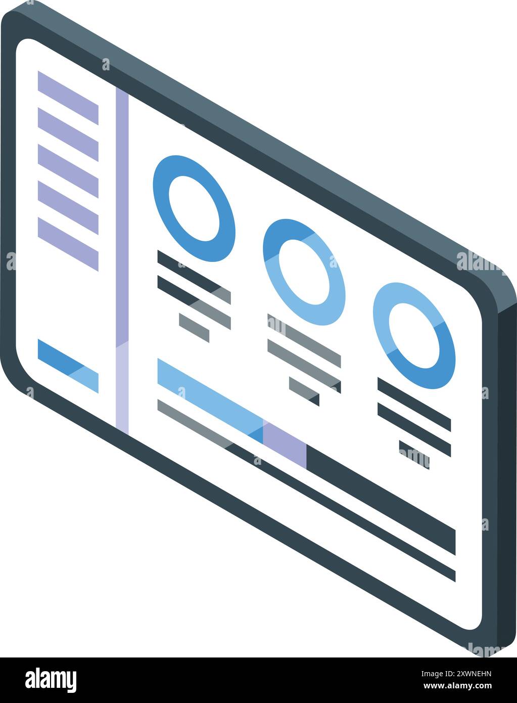 Displaying data visualization dashboard Stock Vector Images - Alamy