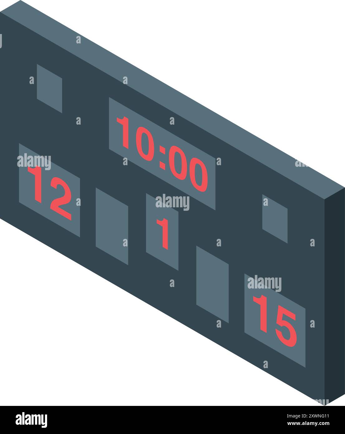 Basketball scoreboard tie Stock Vector Images - Alamy