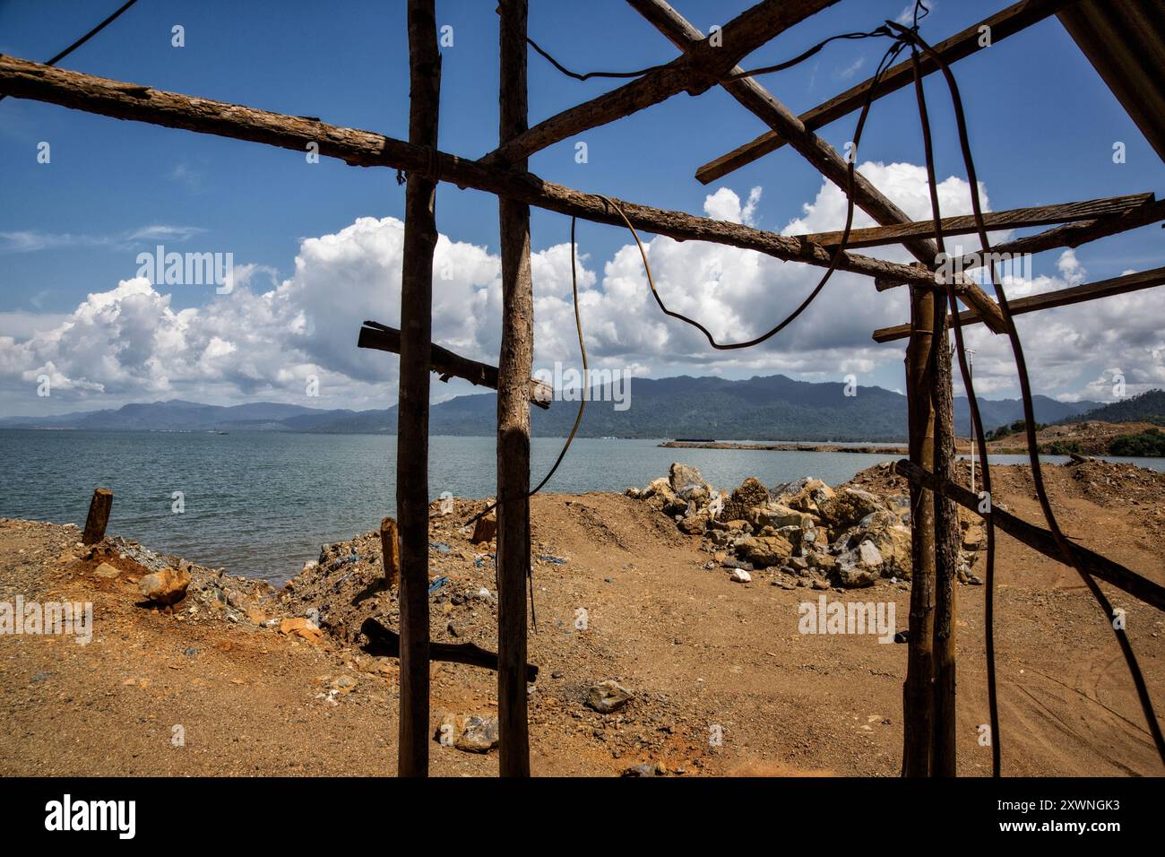 Nickel extraction, Mining in Labengki, Sulawesi, Indonesia, Asia Stock ...