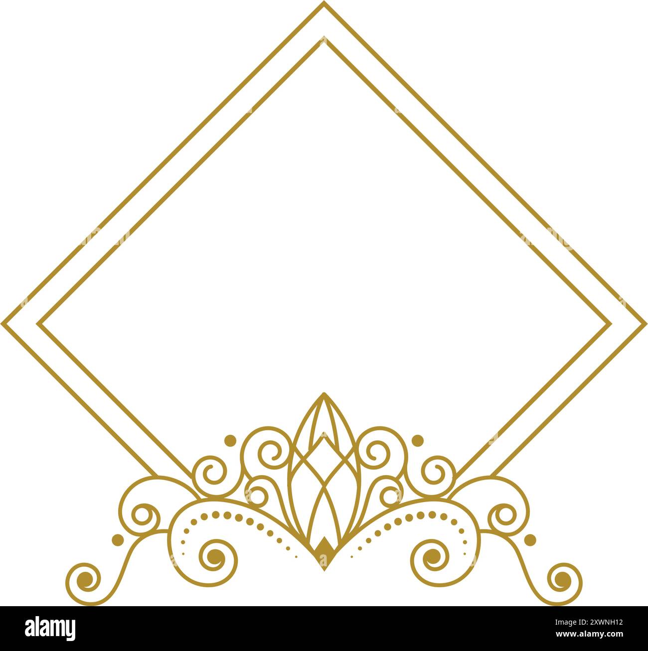 Vintage Elegant Frame Illustration design template Stock Vector Image ...