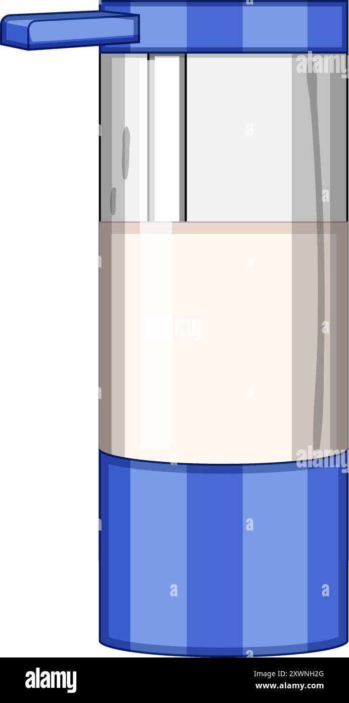kitchen liquid soap dispenser cartoon vector illustration Stock Vector ...