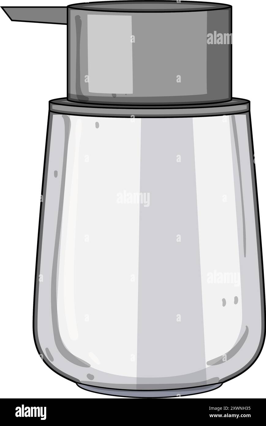 clean liquid soap dispenser cartoon vector illustration Stock Vector ...
