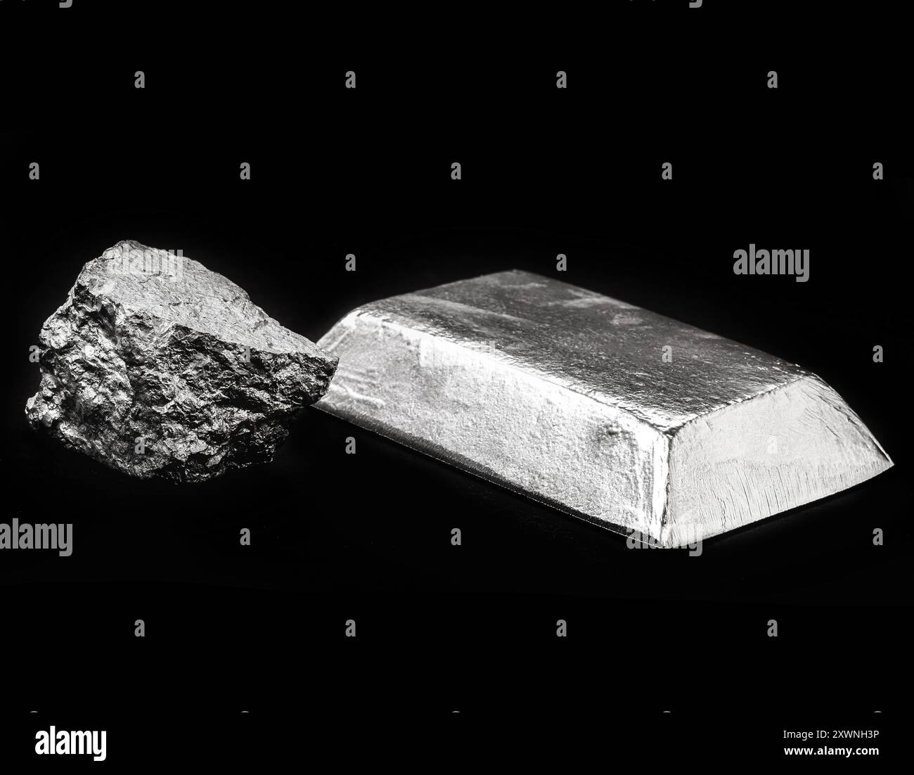 Tin ingot ore metal hi-res stock photography and images - Alamy