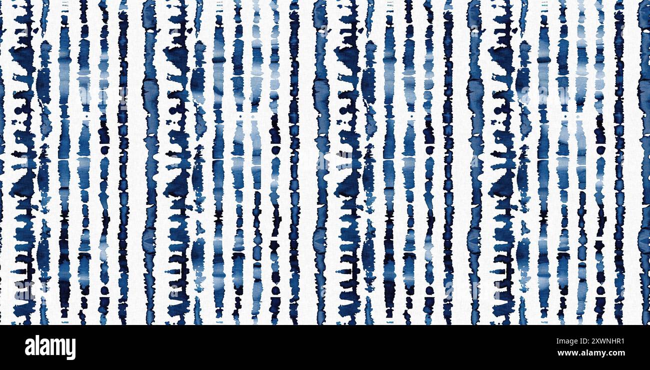 Modern blue white irregular beach stripe border for summer doodle ...