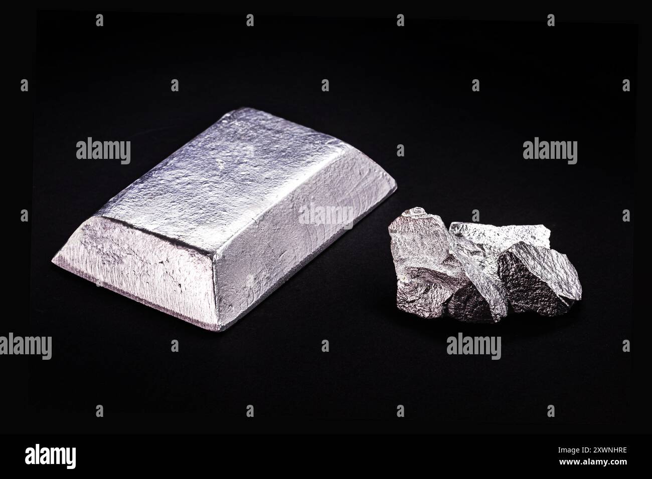 Tin ingot ore metal hi-res stock photography and images - Alamy