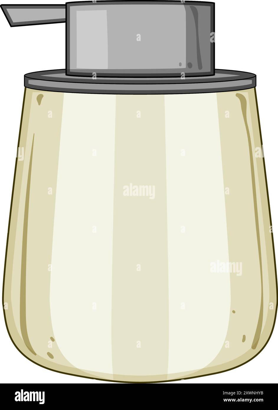 manual liquid soap dispenser cartoon vector illustration Stock Vector ...