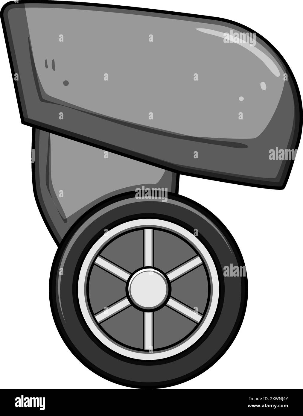 smooth luggage wheels cartoon vector illustration Stock Vector Image ...