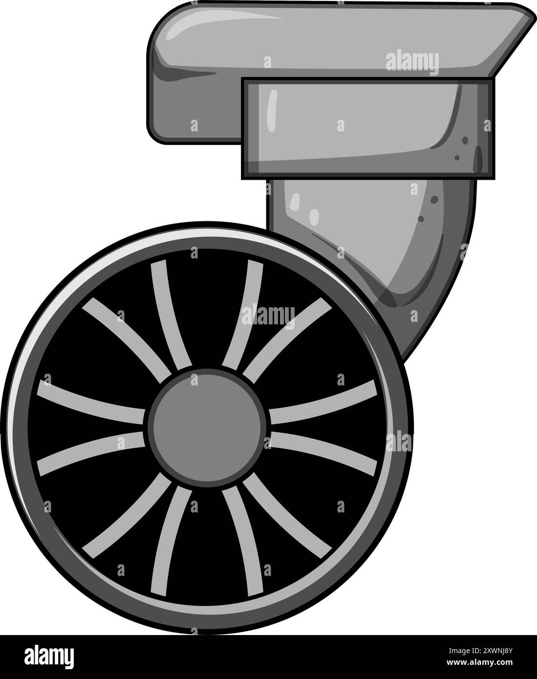 universal luggage wheels cartoon vector illustration Stock Vector Image ...