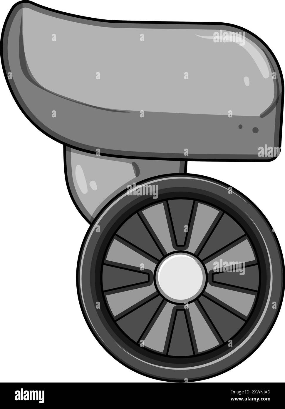 rubber luggage wheels cartoon vector illustration Stock Vector Image ...