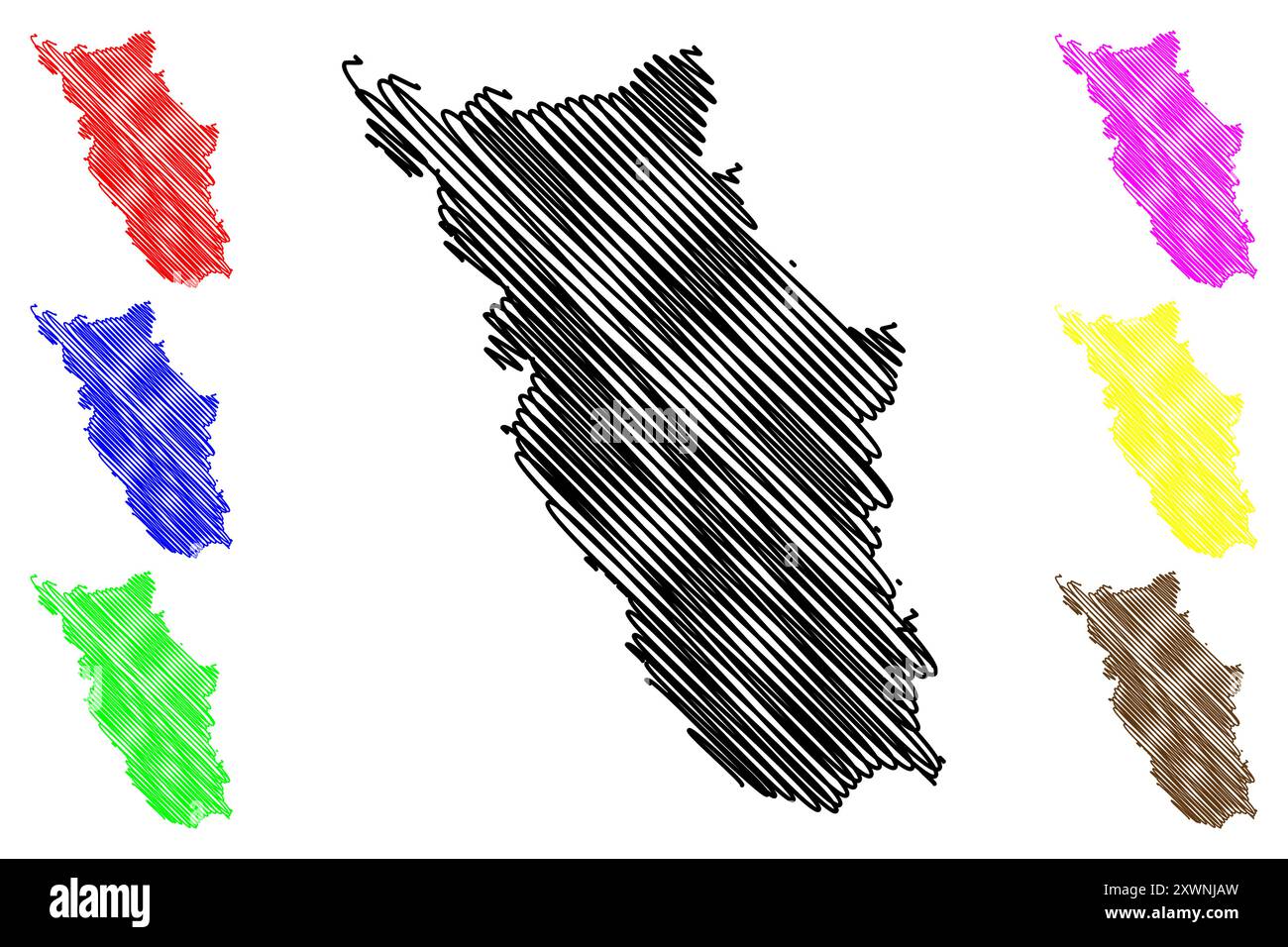 Tamworth Regional Council (Commonwealth of Australia, New South Wales, NSW) map vector ...