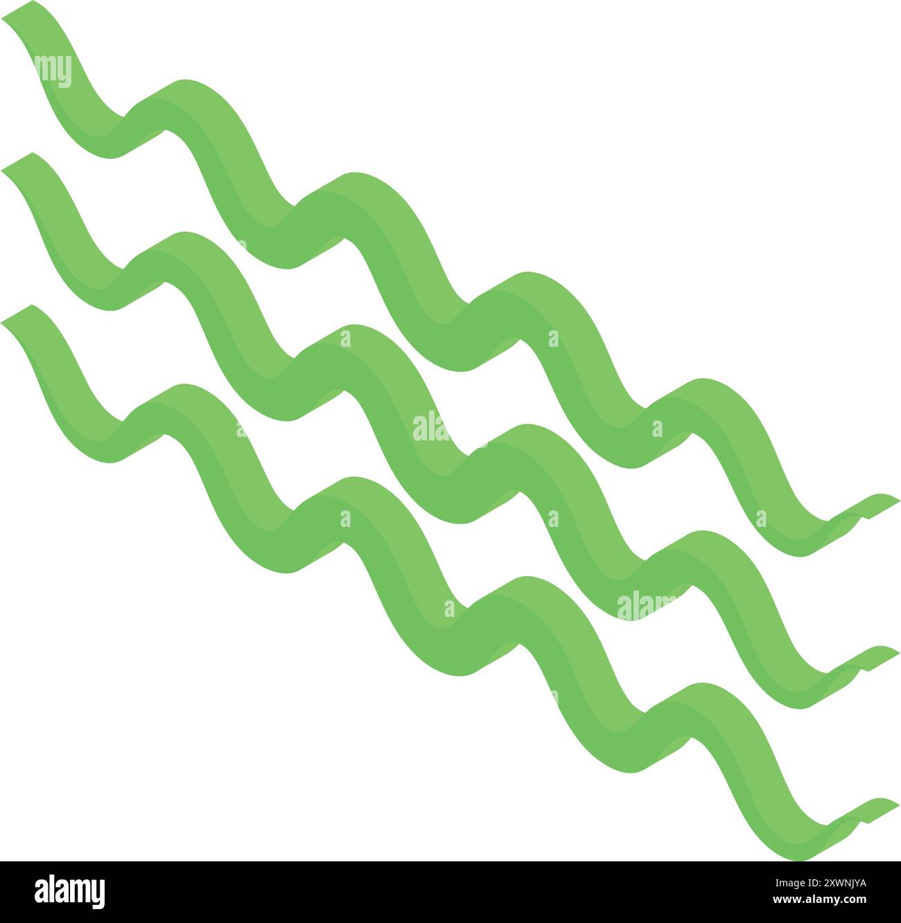 Green wave pattern forming an abstract background design Stock Vector ...