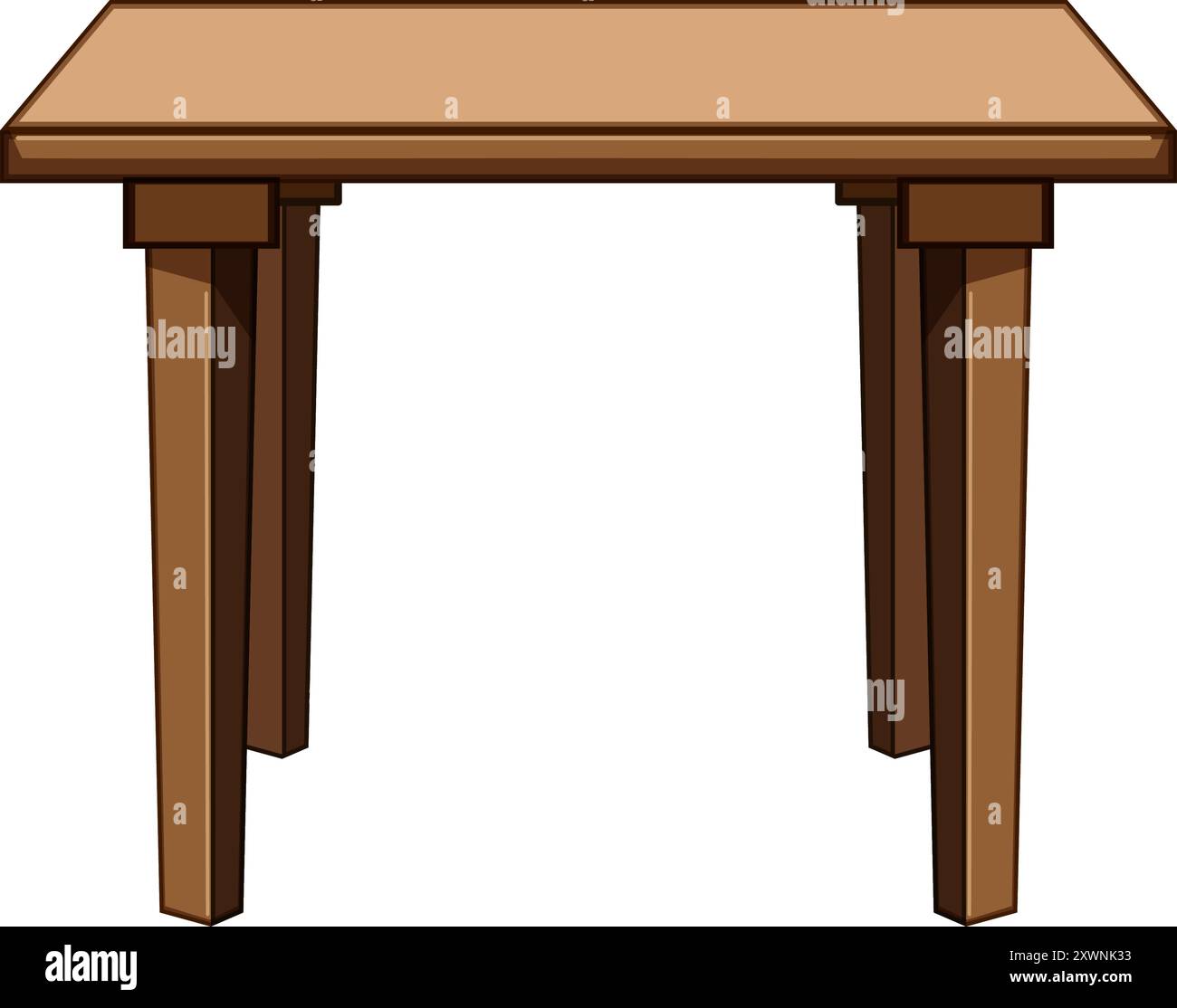 versatile plastic table cartoon vector illustration Stock Vector Image ...