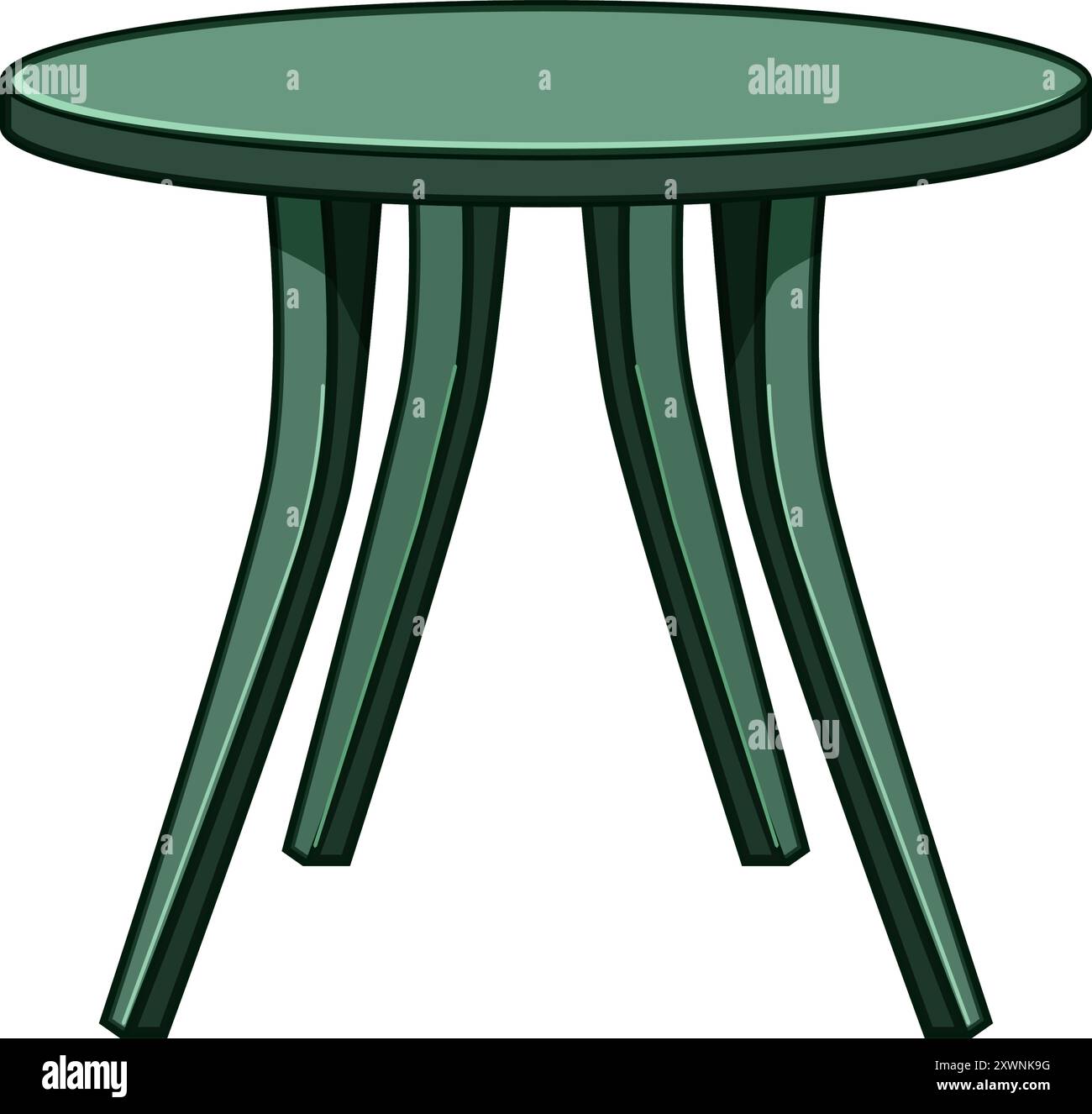 easy plastic table cartoon vector illustration Stock Vector Image & Art ...