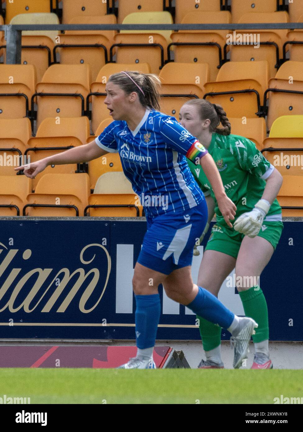 Perth, Scotland, UK. August 18th 2024: A SWPL2 league match between ...