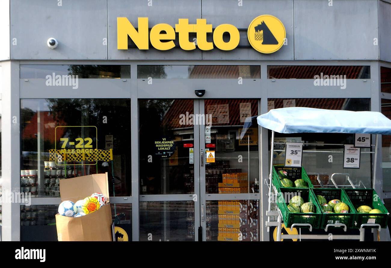 Copenhagen/ Denmark/20 August 2024/ Netto grocery chain store in ...