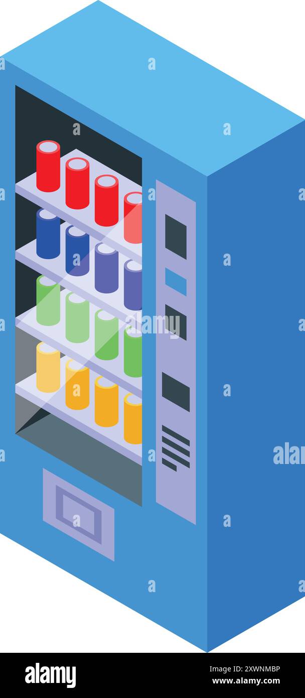 Vending machine soda mall Stock Vector Images - Alamy