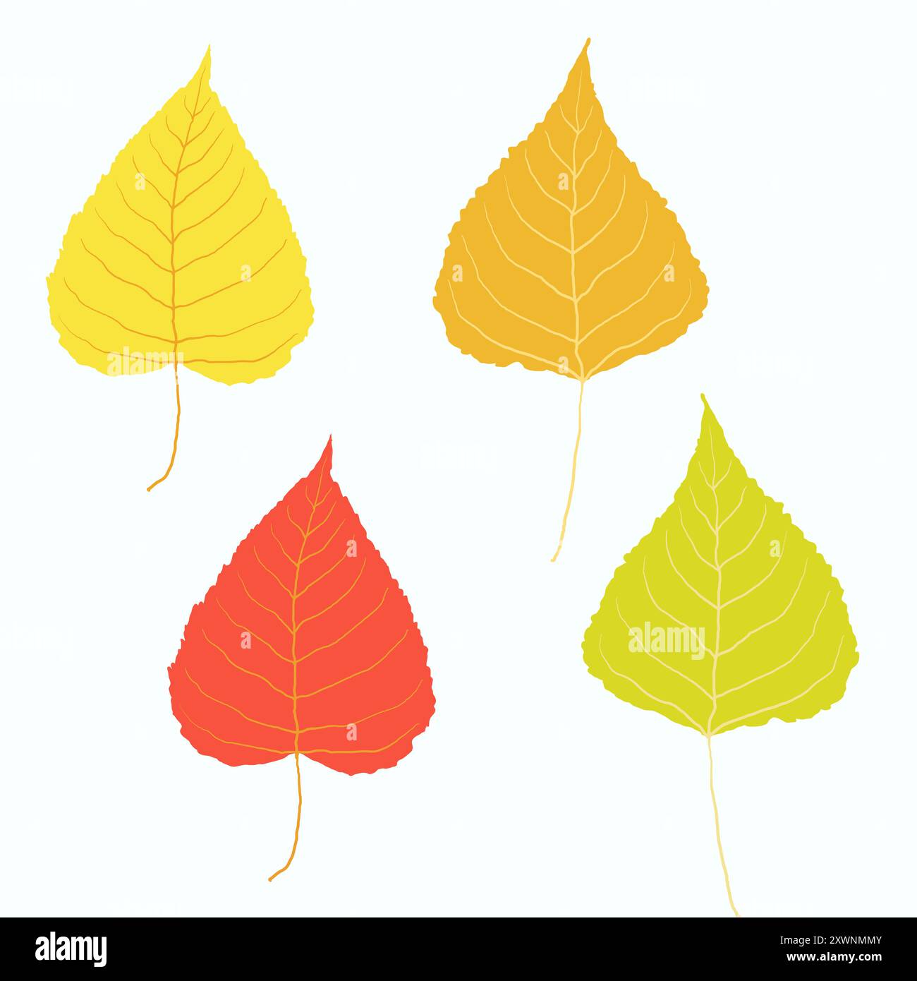 Cartoon autumn leaves hi-res stock photography and images - Alamy