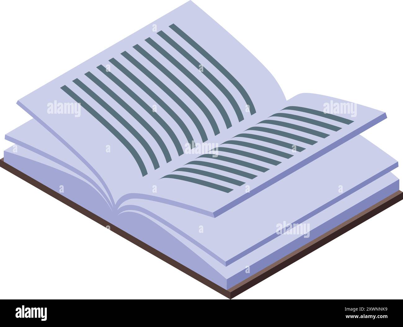 Open book with text lines visible, suggesting learning, knowledge, and ...