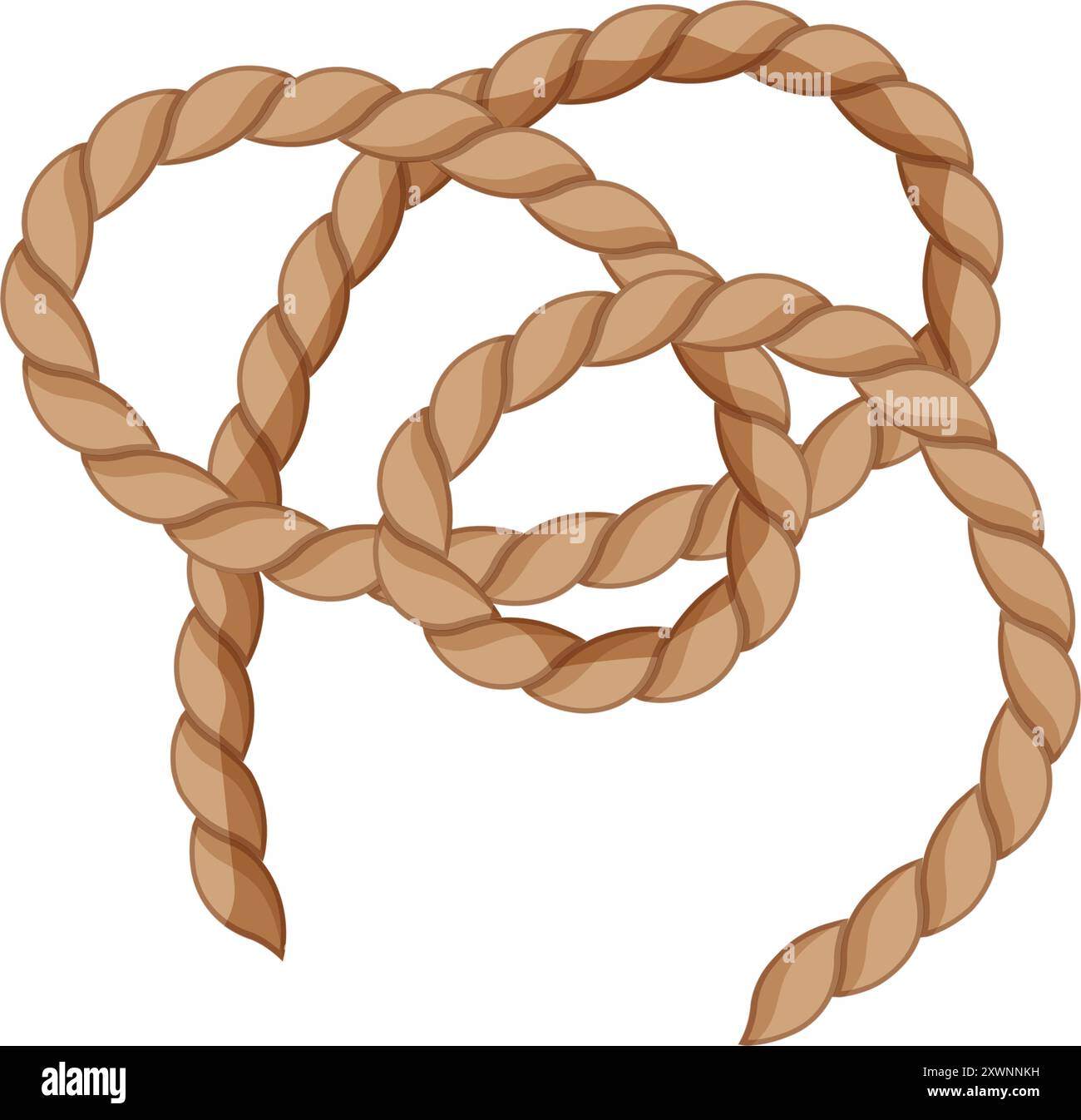 secure rope knot cartoon vector illustration Stock Vector Image & Art ...