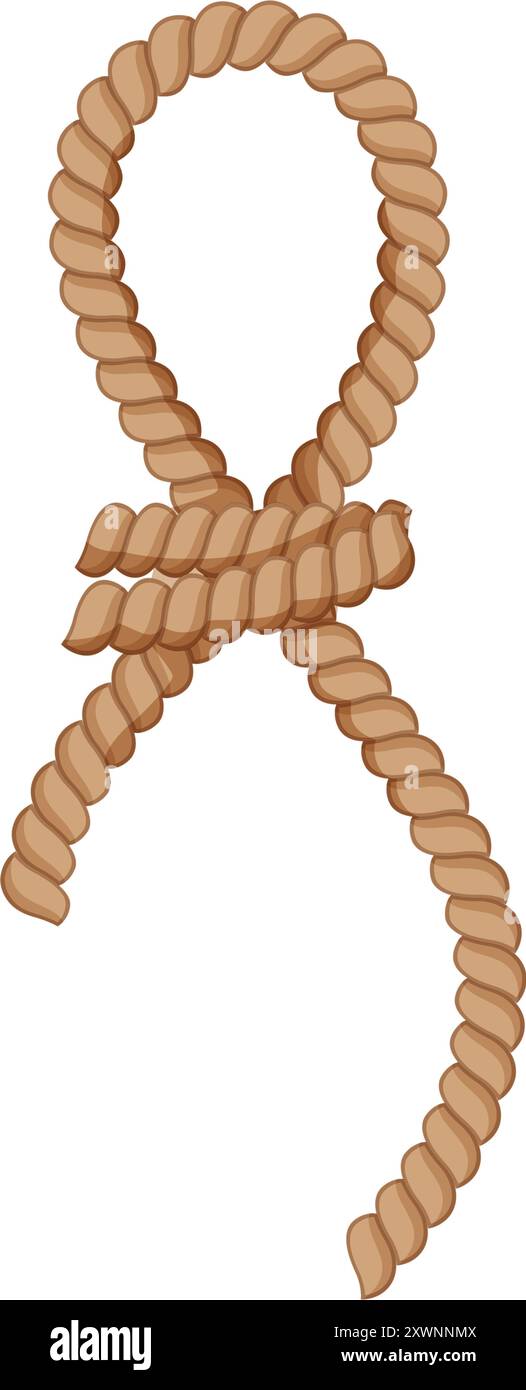 strength rope knot cartoon vector illustration Stock Vector Image & Art ...