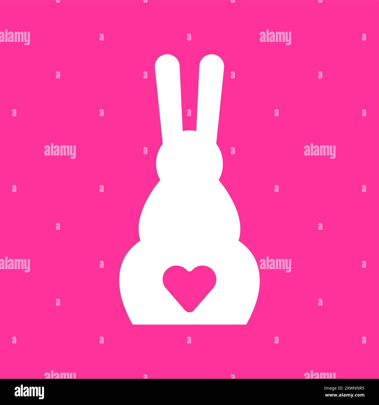Cute bunny tail heart isolated Stock Vector Image & Art - Alamy