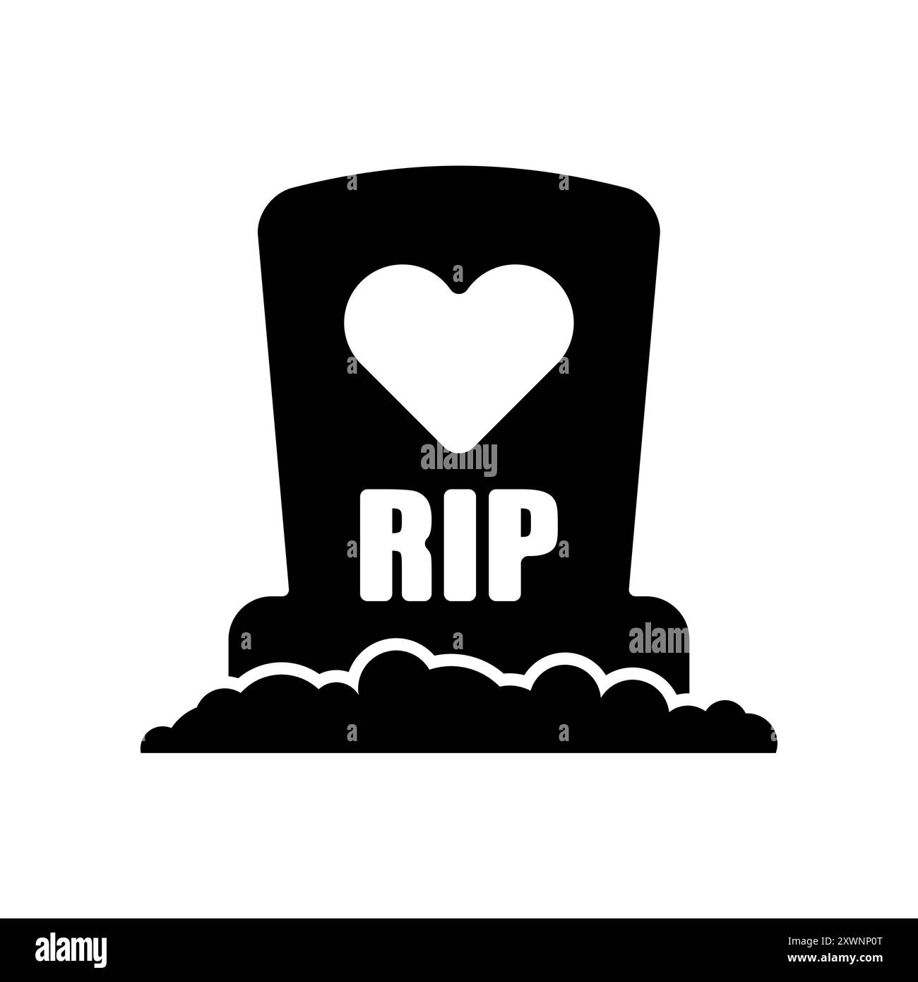 Cross over grave christian cemetery Stock Vector Images - Alamy