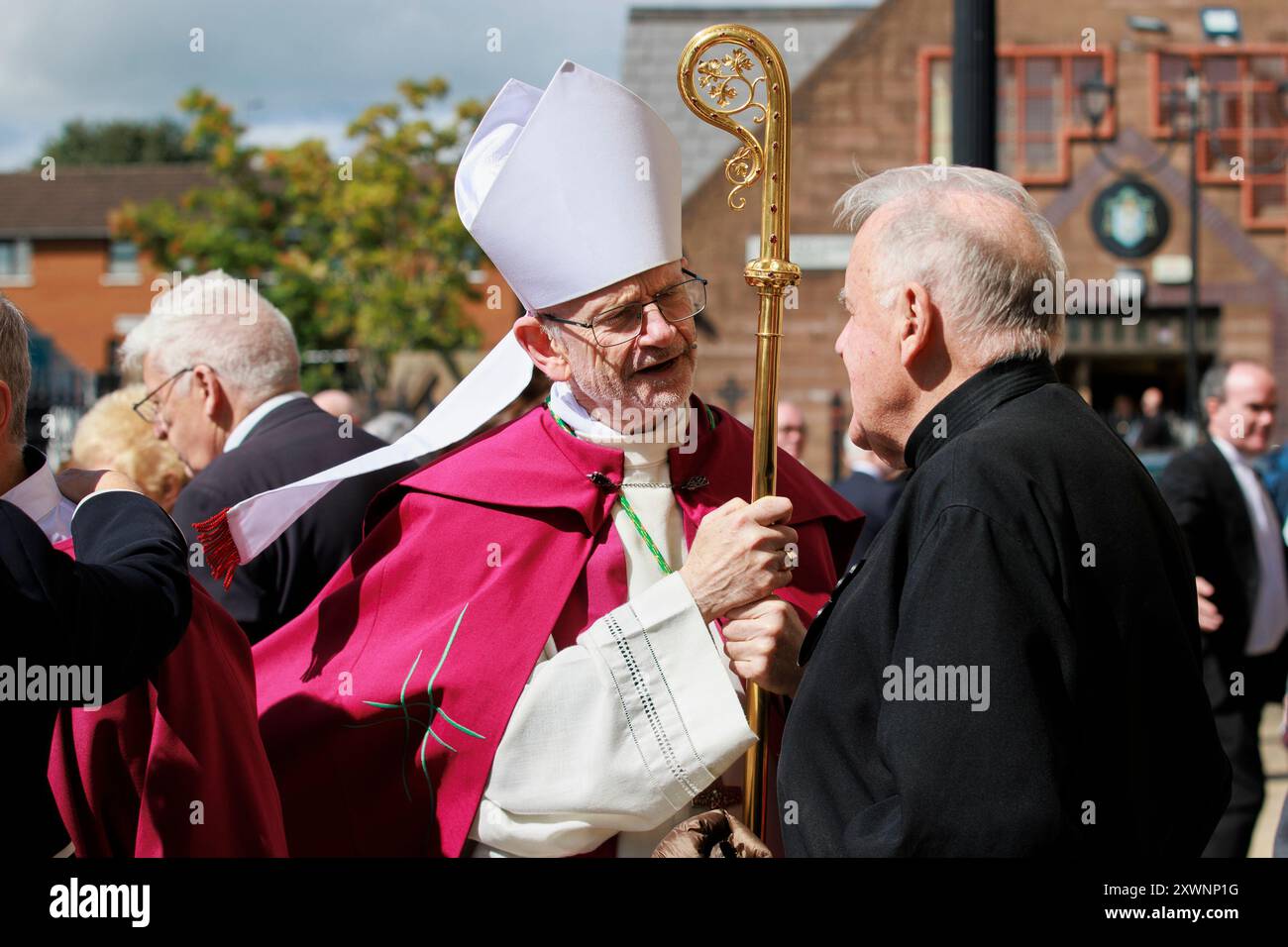 Most Reverend Alan McGuckian (left), Bishop of Down and Connor ...