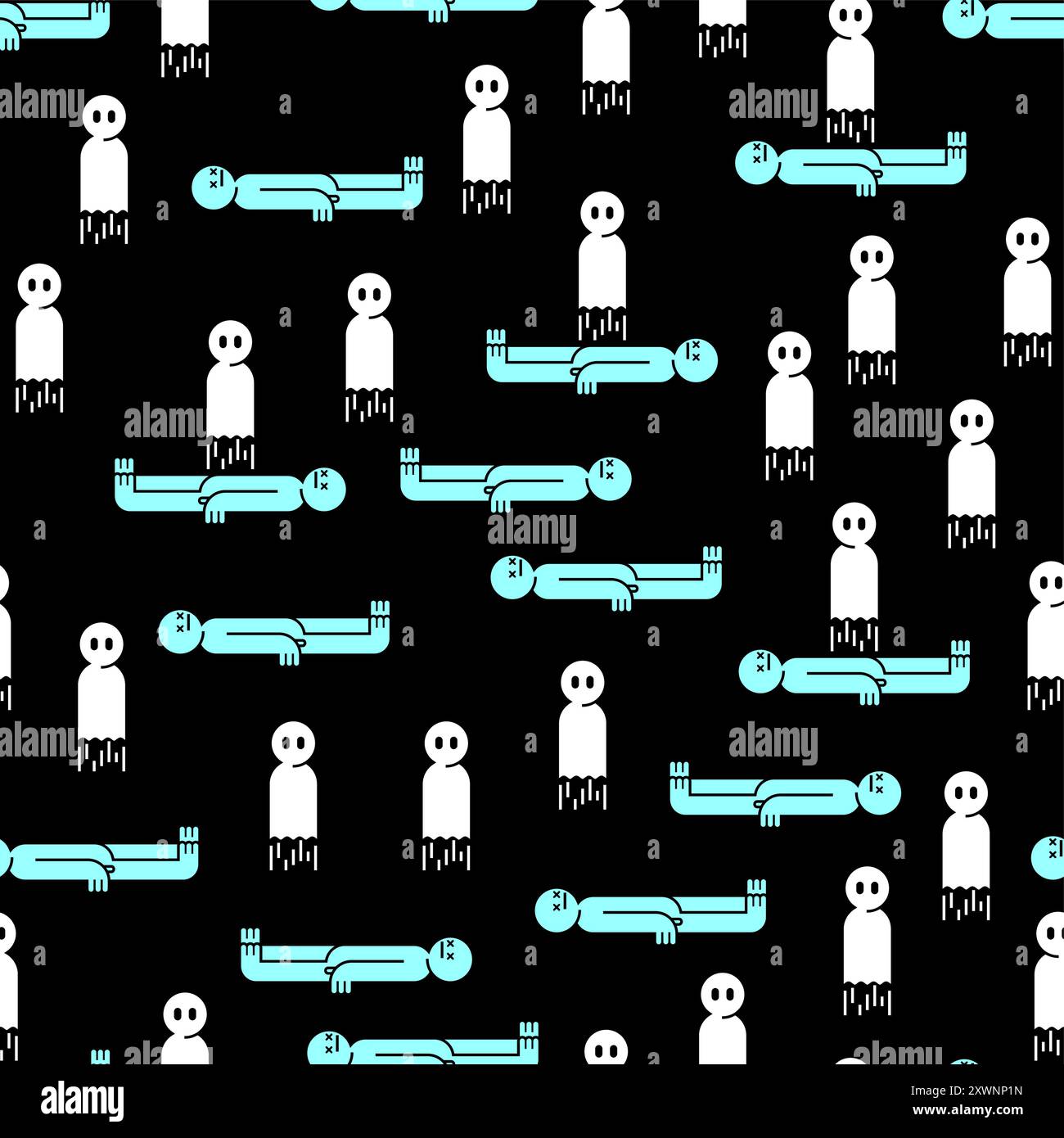 Soul flies out of body pattern seamless. Ghost and dead man background ... Soul flies out of body pattern seamless. Ghost and dead man background ...