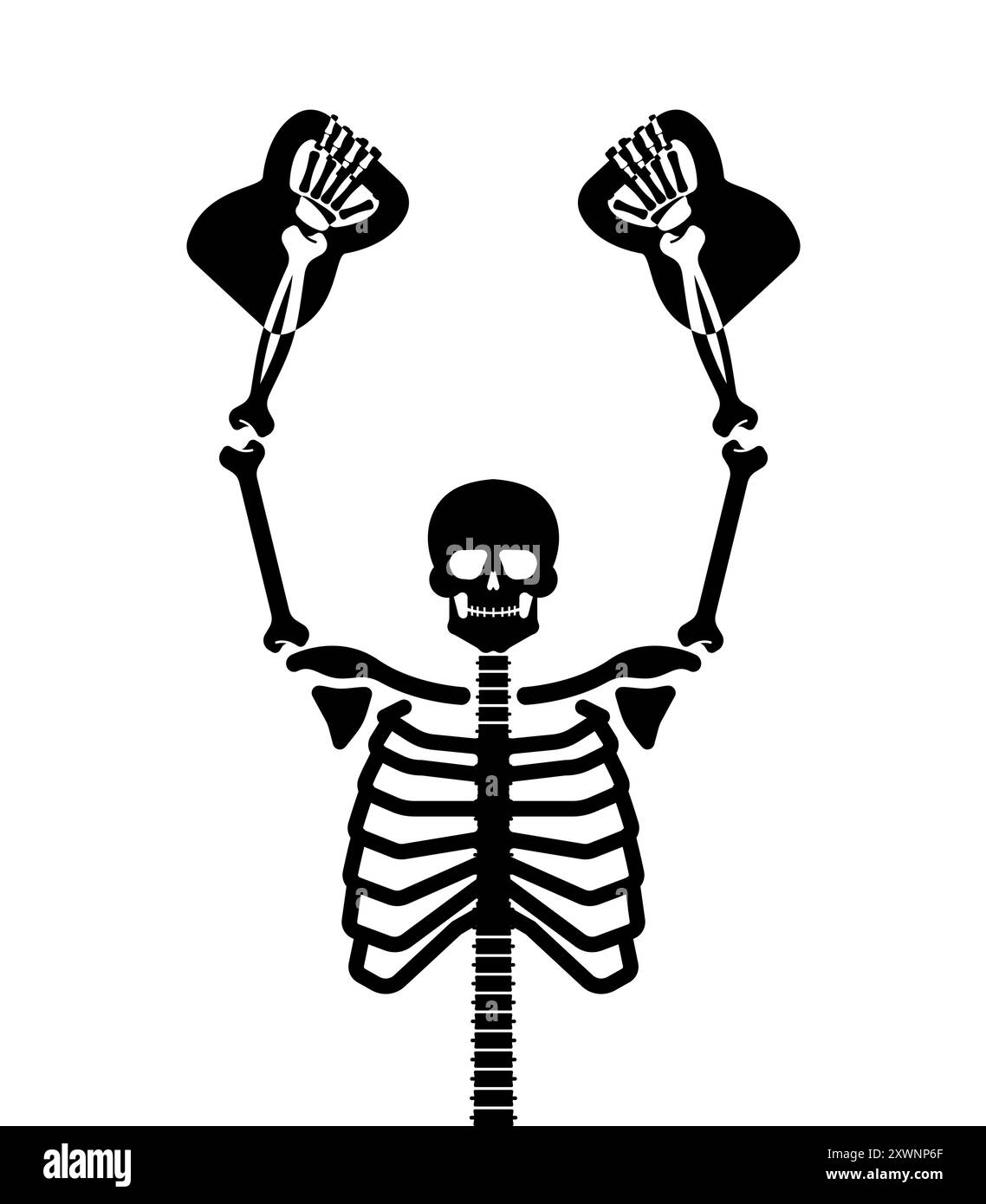 Skeleton body iron Stock Vector Images - Alamy