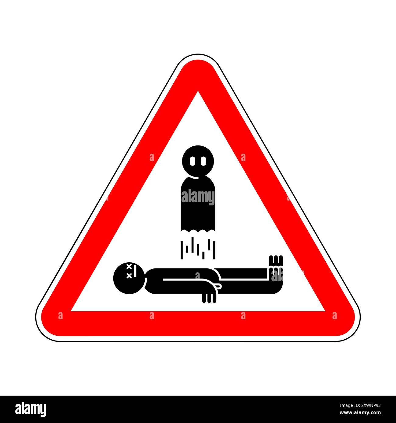 Dead body warning Stock Vector Images - Alamy