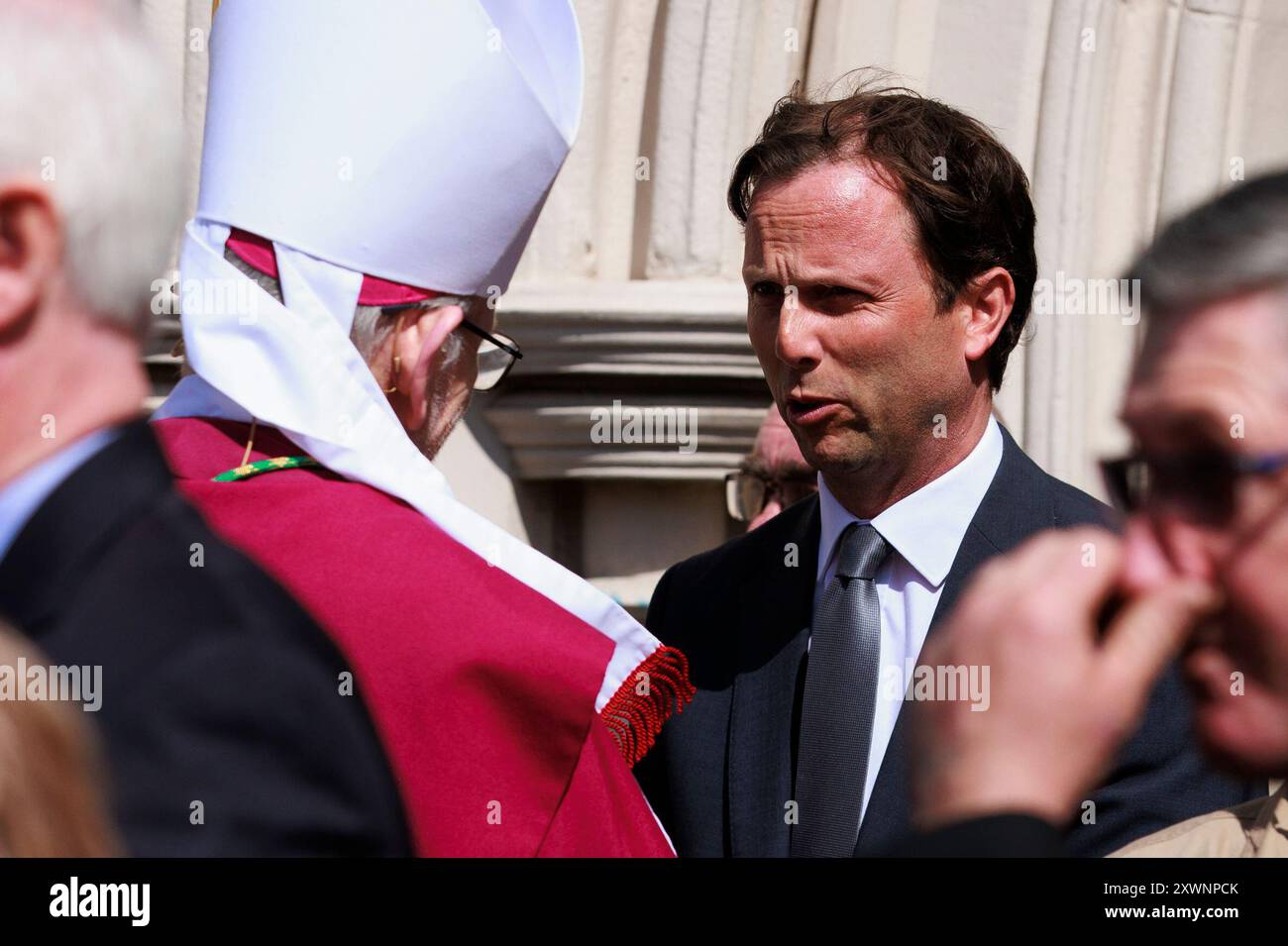Most Reverend Alan McGuckian (left), Bishop of Down and Connor ...