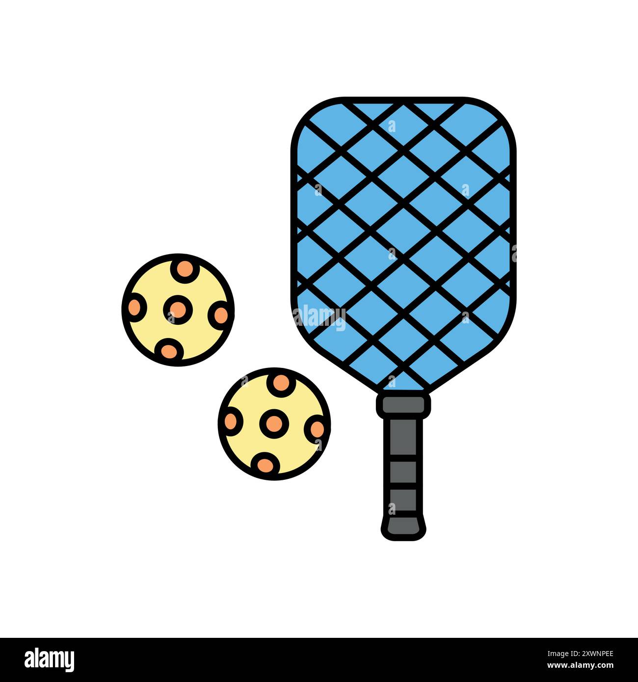 Pickle ball logo Stock Vector Images - Alamy