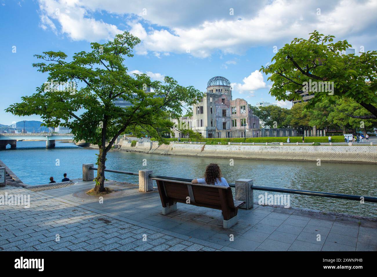Hiroshima dome and trees hi-res stock photography and images - Alamy