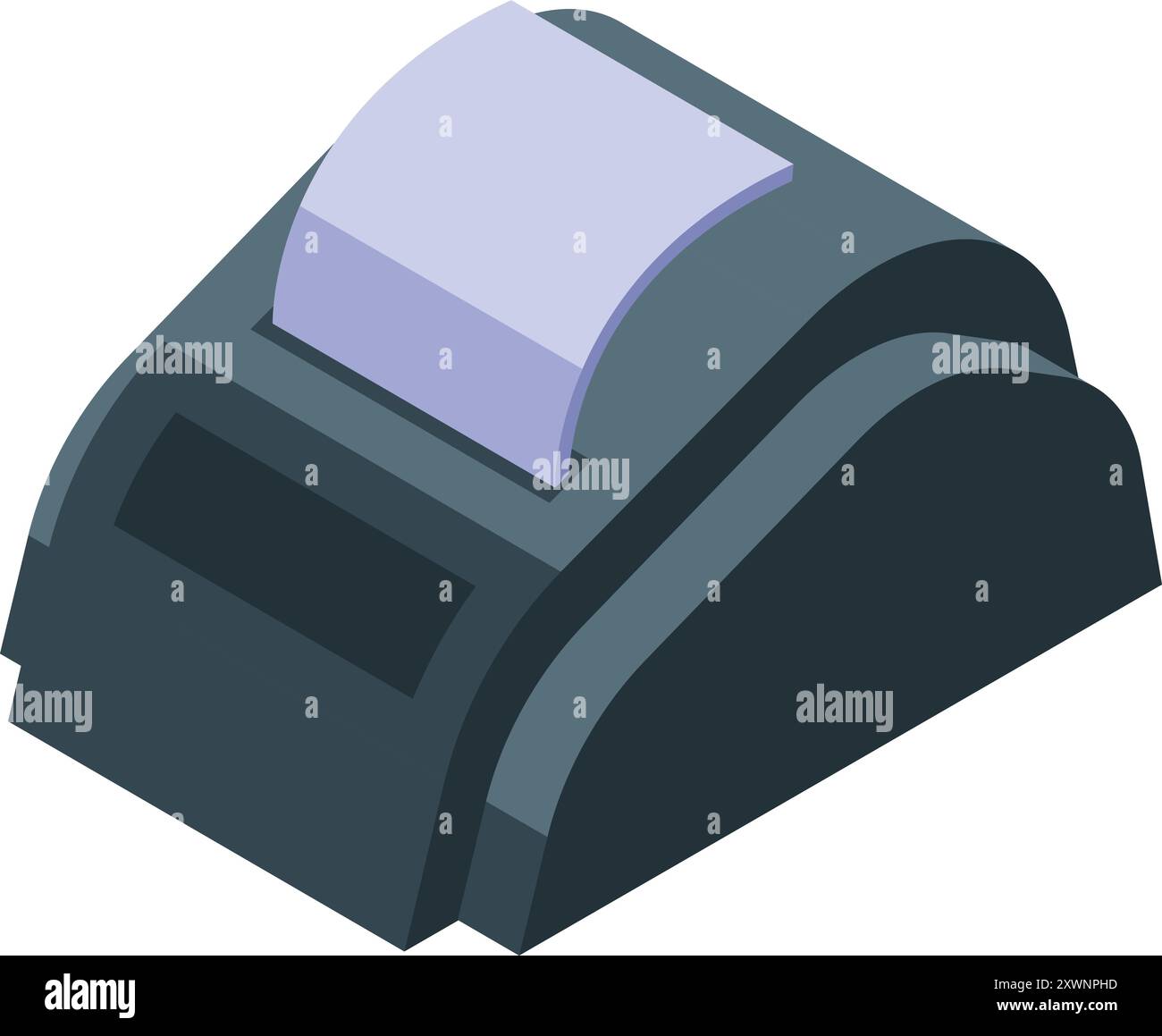 Modern pos terminal printing a paper receipt, great for illustrating ...