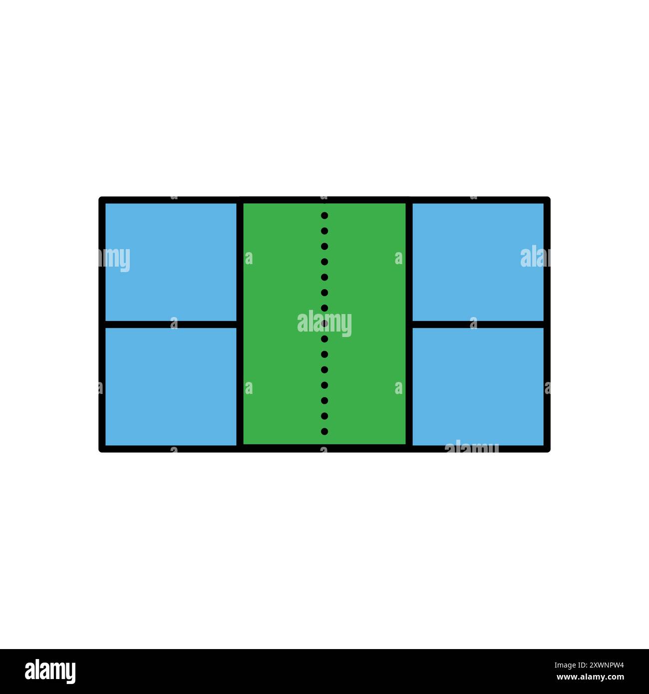 Pickleball court line color icon. Sign for web page, mobile app, button ...