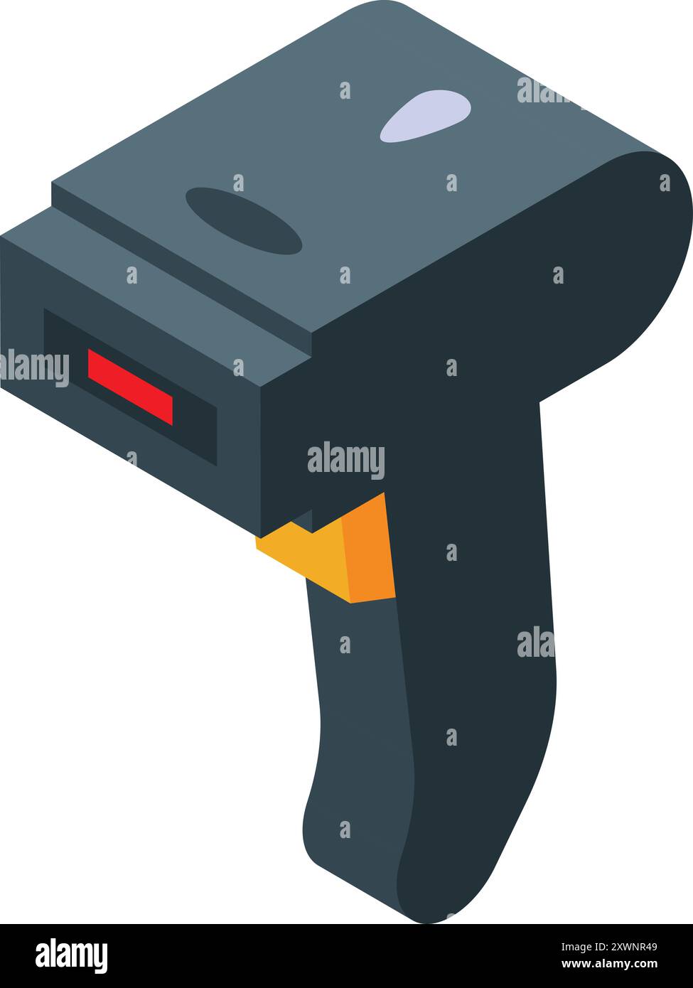 Barcode scanner scanning a code in an isometric view Stock Vector Image & Art - Alamy