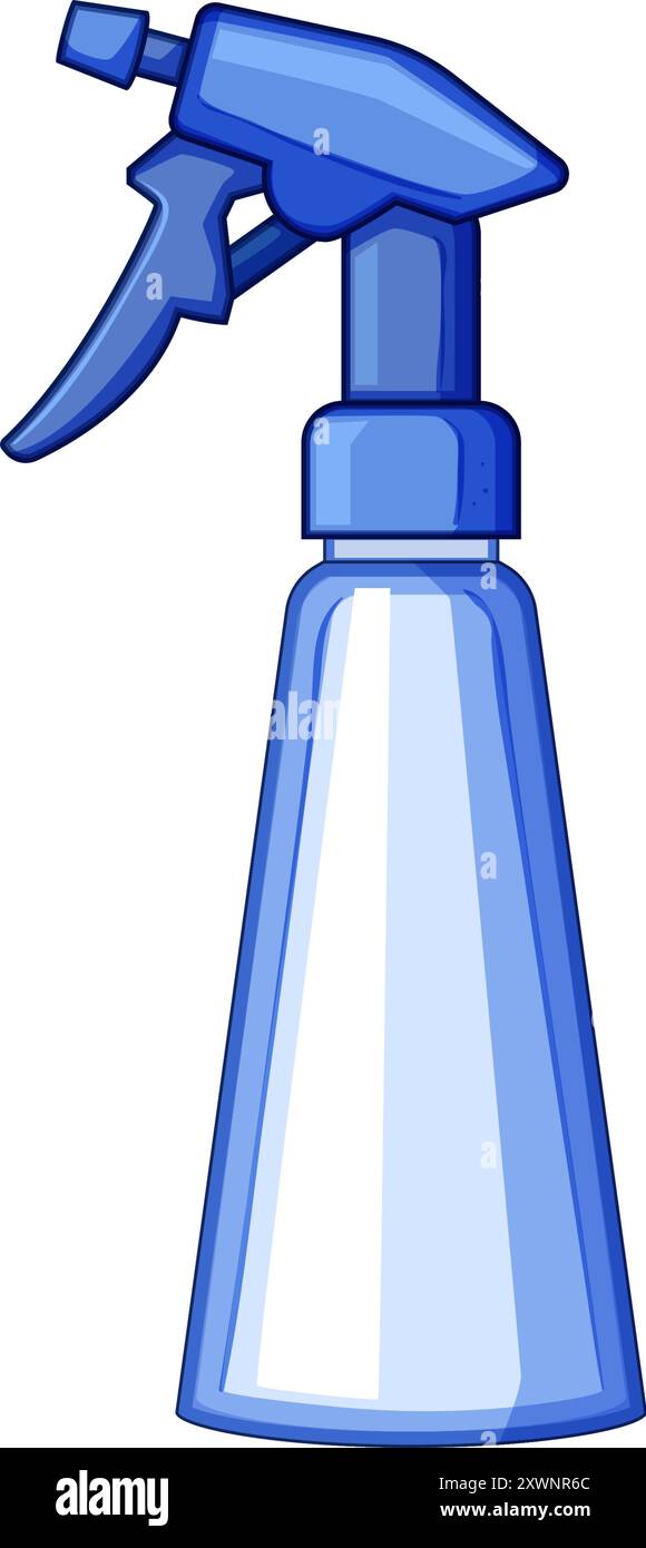 plastic spray bottle cartoon vector illustration Stock Vector Image ...