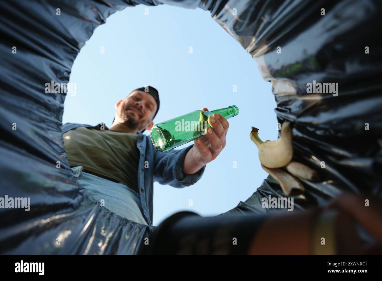 Man throwing glass bottle hi-res stock photography and images - Alamy