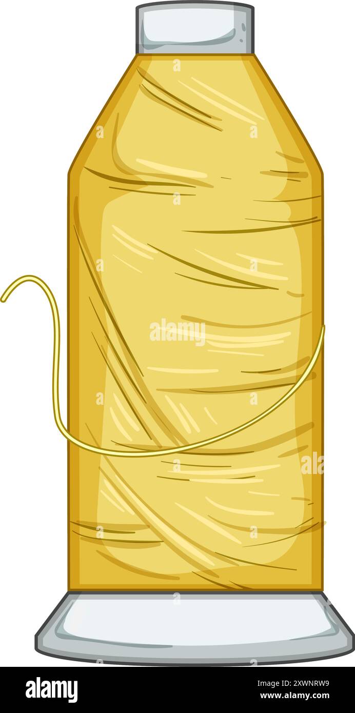 fiber thread spool cartoon vector illustration Stock Vector Image & Art ...