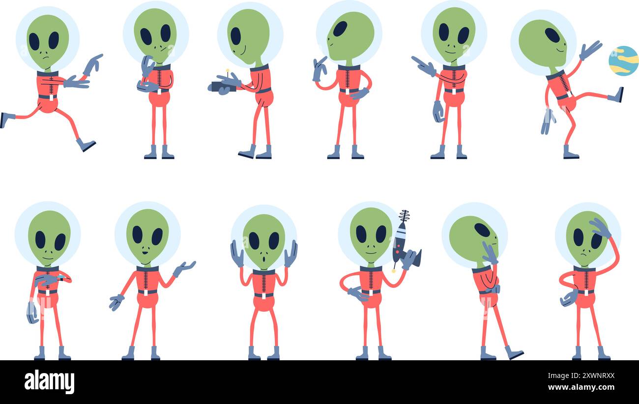Cartoon alien hi-res stock photography and images - Alamy