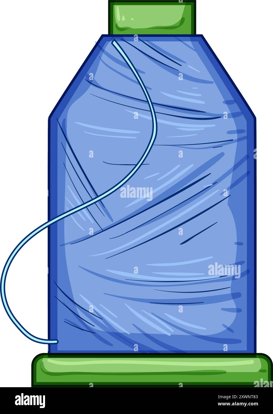 bobbin thread spool cartoon vector illustration Stock Vector Image ...