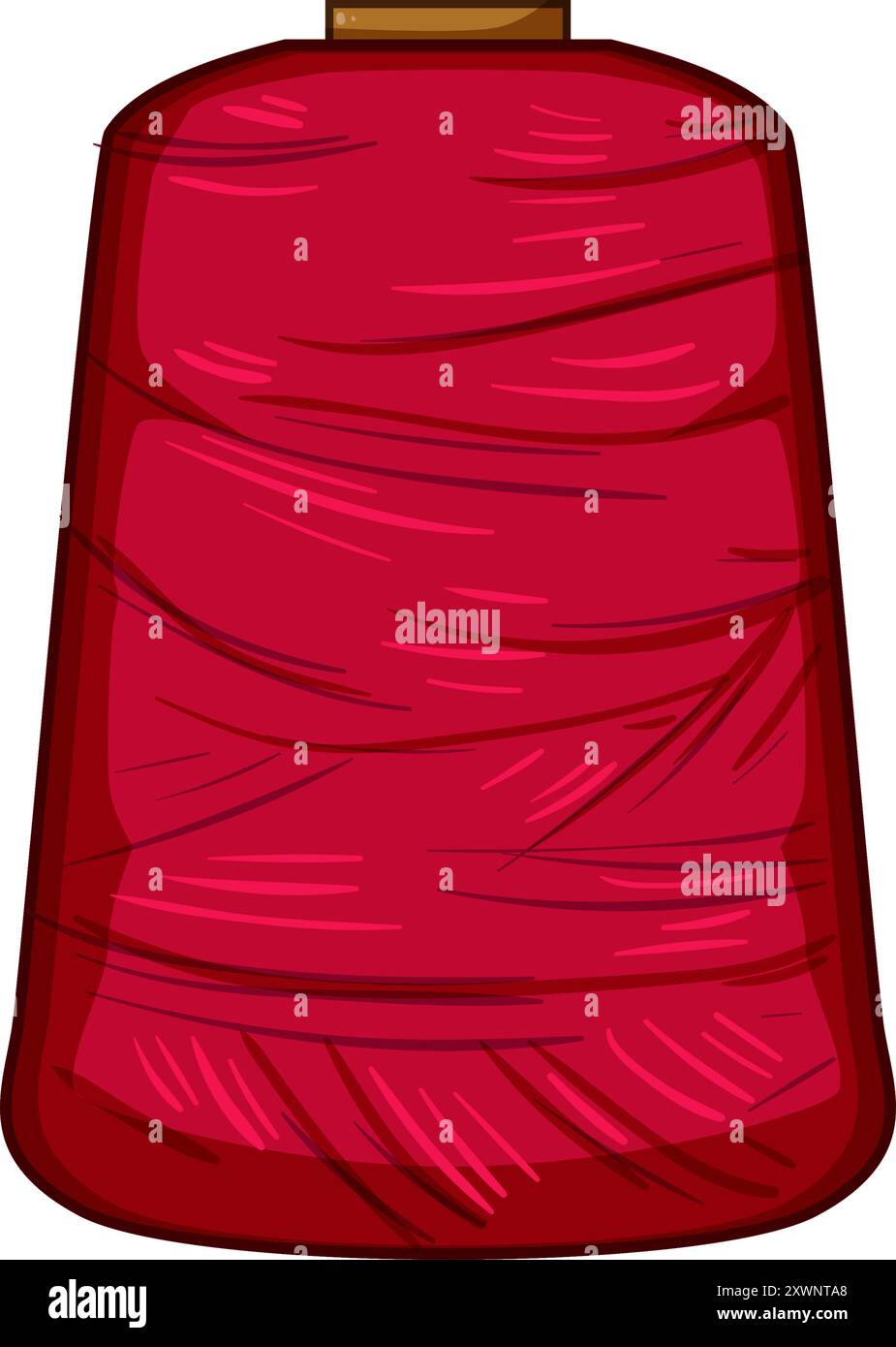 textile thread spool cartoon vector illustration Stock Vector Image ...