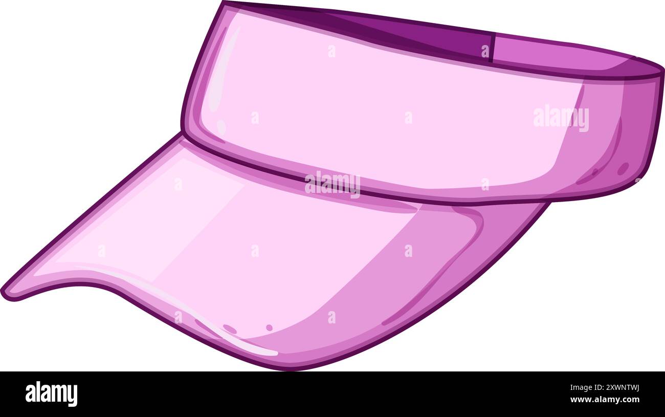 fashion visor cap cartoon vector illustration Stock Vector Image & Art ...