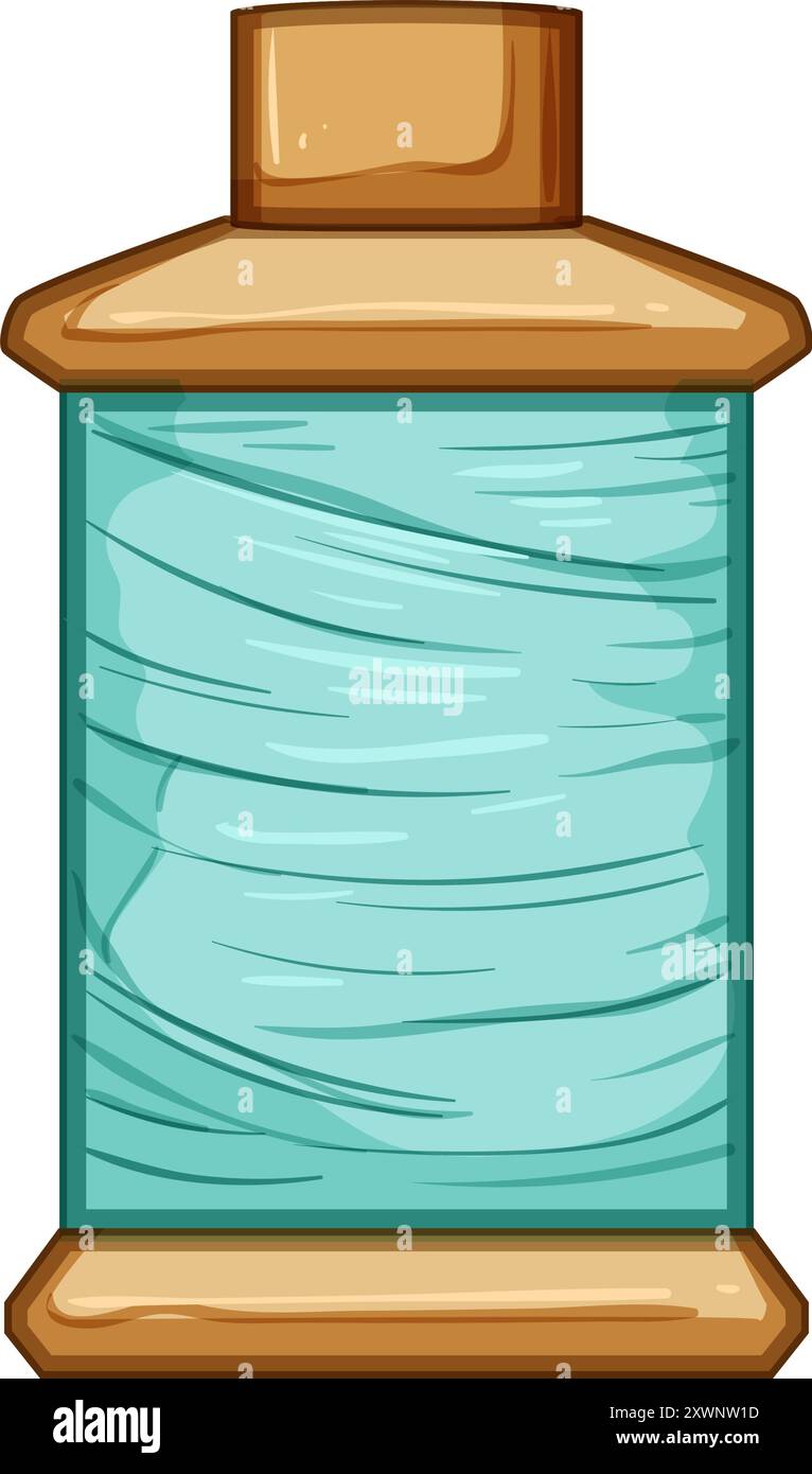 stitch thread spool cartoon vector illustration Stock Vector Image ...