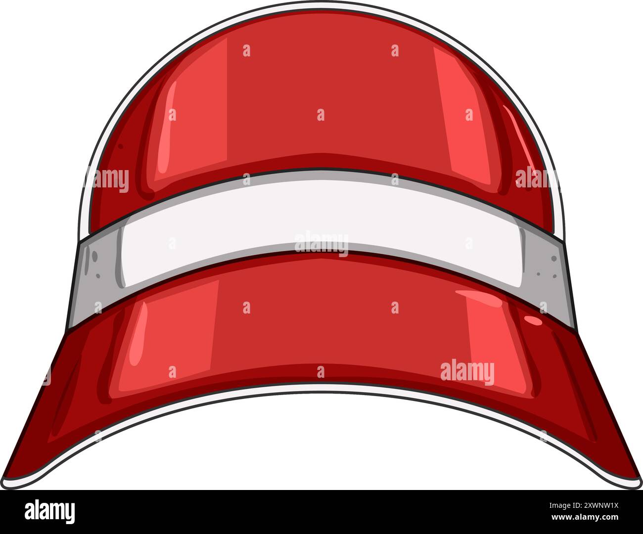 brim visor cap cartoon vector illustration Stock Vector Image & Art - Alamy
