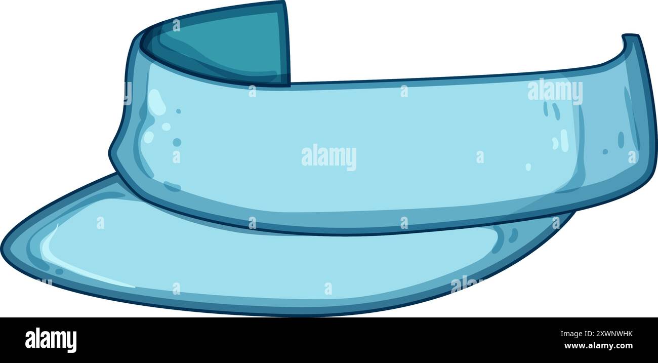protection visor cap cartoon vector illustration Stock Vector Image ...
